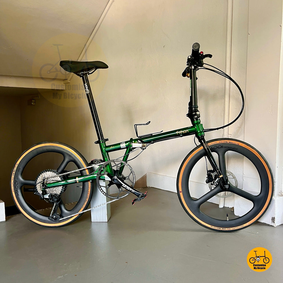 Fnhon Gust 22 inch folding bicycle with Shimano Deore 12 speed gears in ...